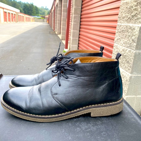 R2 | Shoes | R2 Vintage Mens Black Leather Chaka Boots For Classic ...